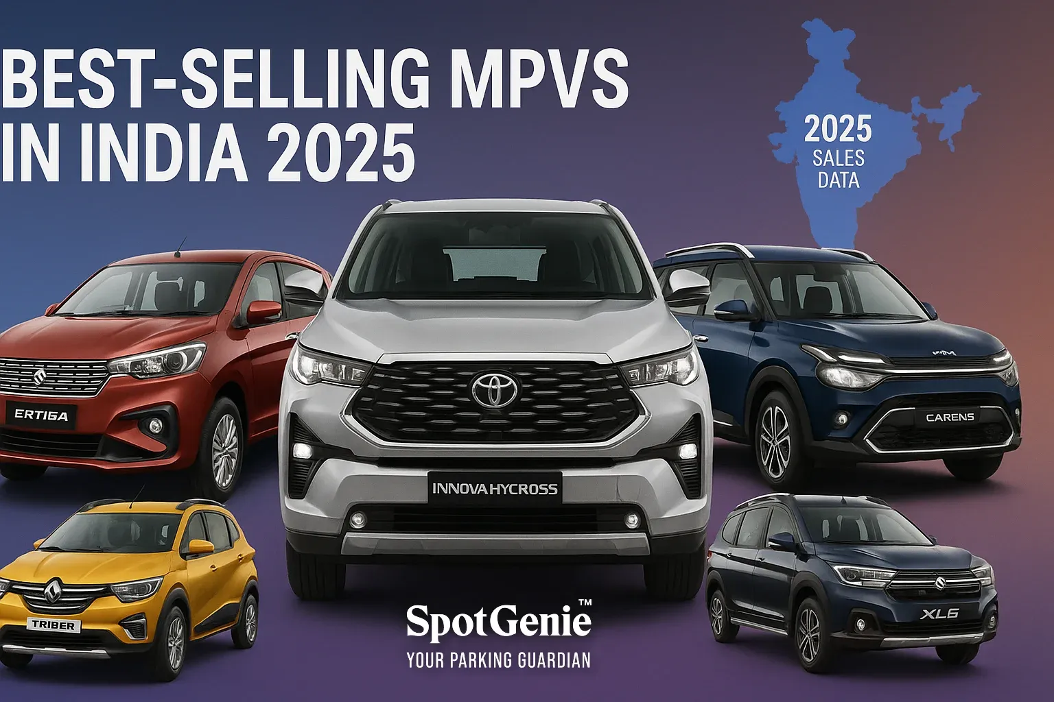 Top 10 Best-Selling MPVs in India (2025) | SpotGenie Gyaan